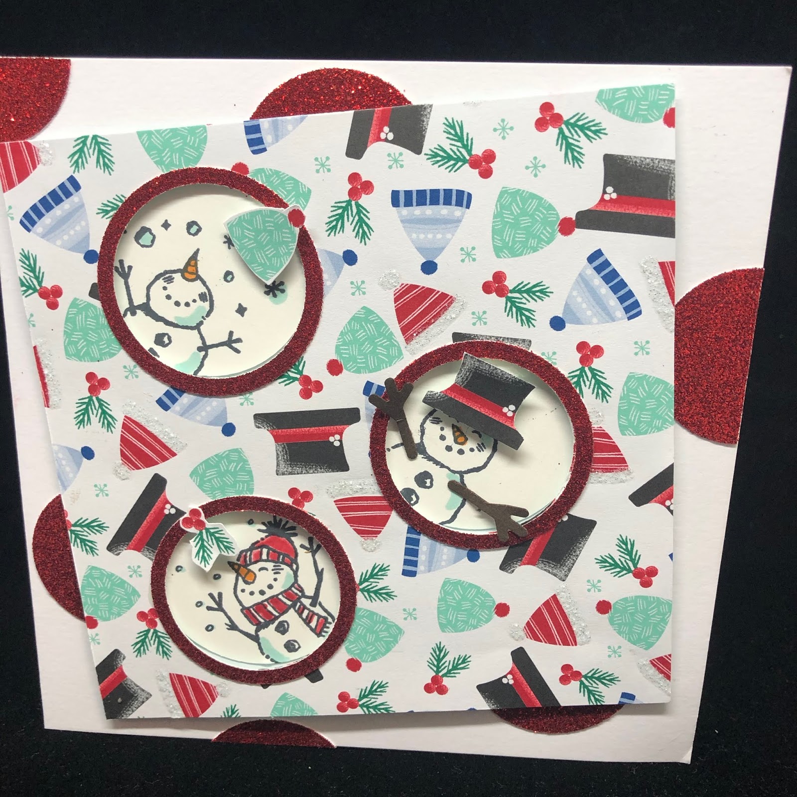 Snowman Cards from Tuesdays Class