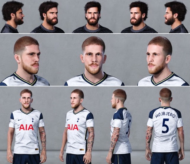 pes-modif: PES 2021 ALISSON BECKER and PIERRE HØJBJERG (with real ...