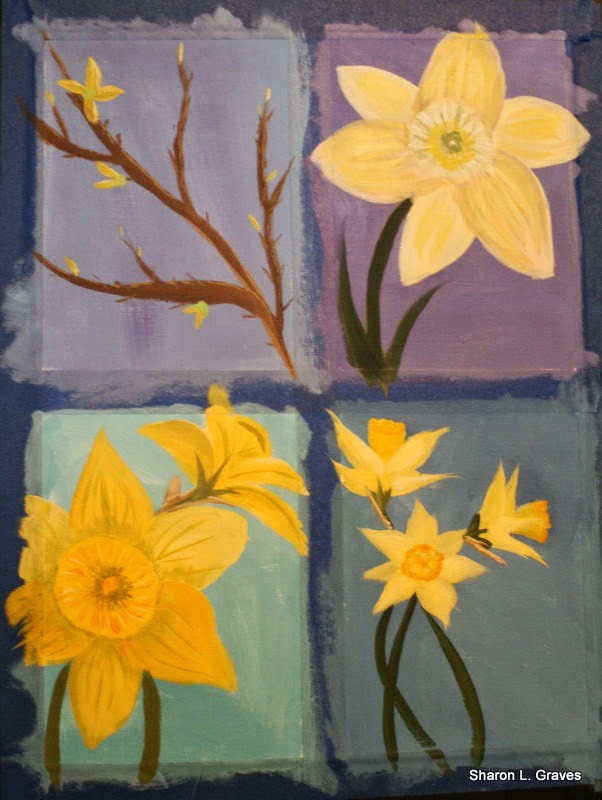 Fine Nature Art by Sharon Graves: Daffodil Learning Curve