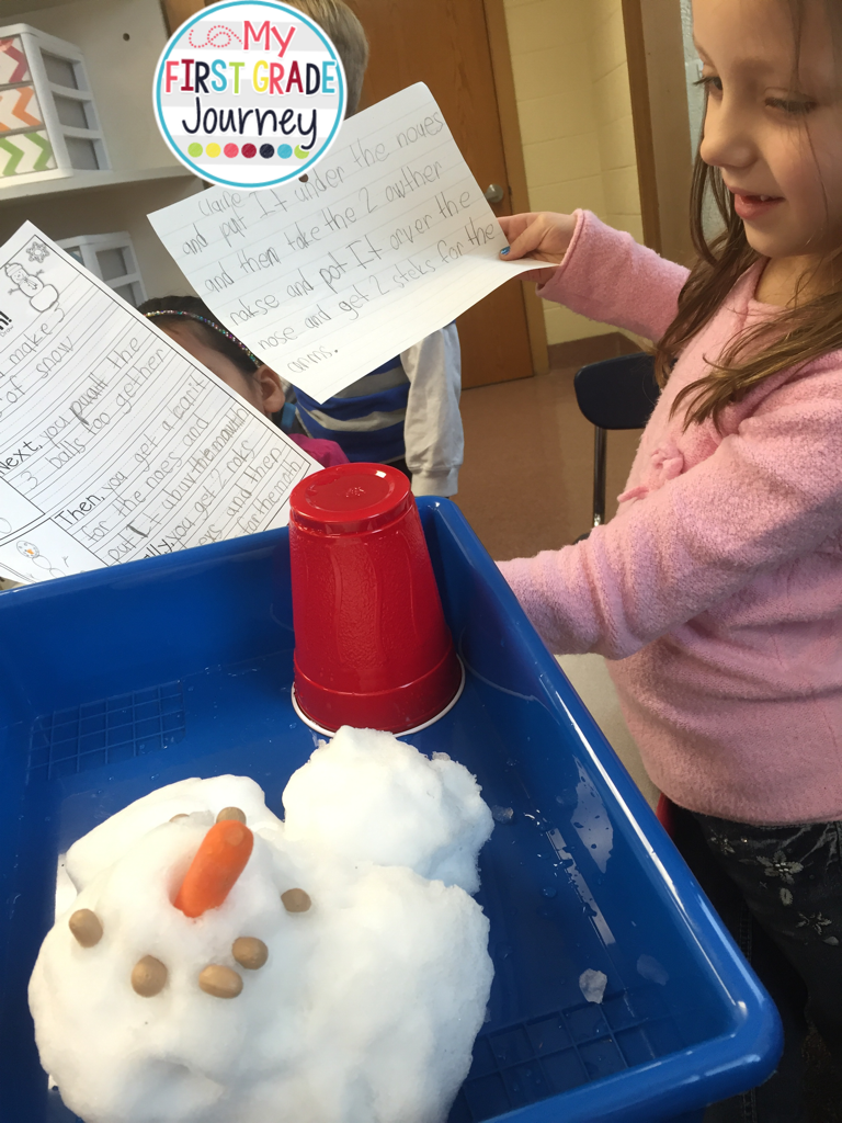 My First Grade Journey: Our In-School Snow Day