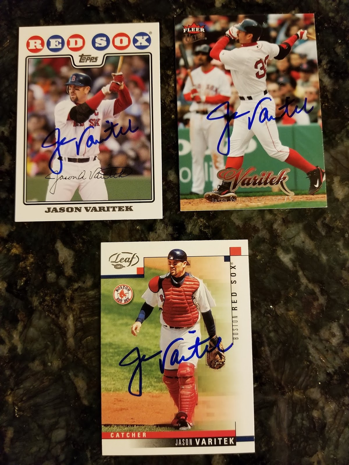 Autograph Through The Mail Athletes: Jason Varitek