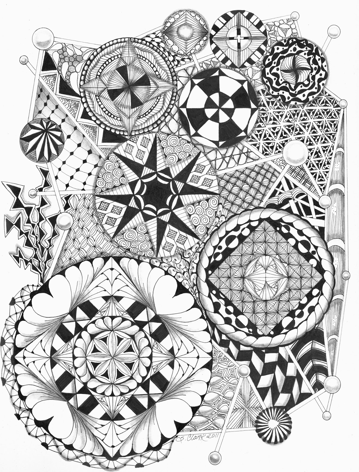 Tangled Ink Art : MY ZENTANGLE INSPIRED ART GALLERY