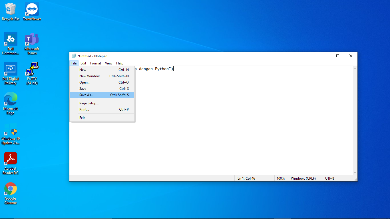 Belajar Membuat Program "Hello World" dengan Python | Sebardi Blog