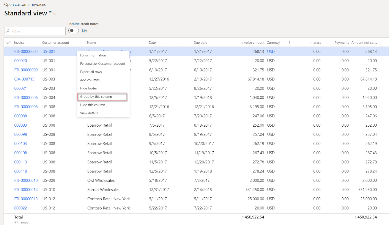 Silver Bullet for D365 SCM: Grouping in grids feature in Microsoft ...