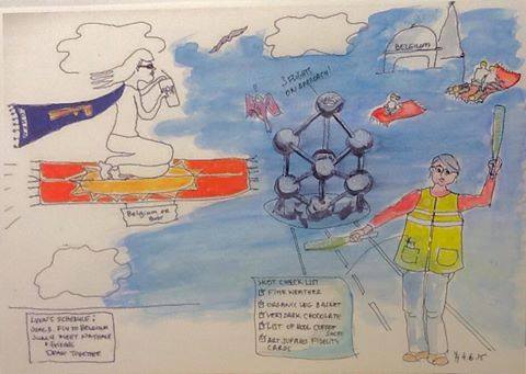 MY ART JOURNAL: EDJ From My Imagination #3-#9, Drawing In Public Places ...