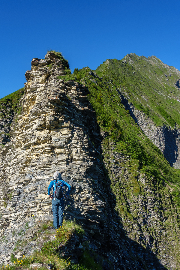 Greg and Andrea's Trip Log: Along the Niesengrat: Niesen to Steinschlaghore