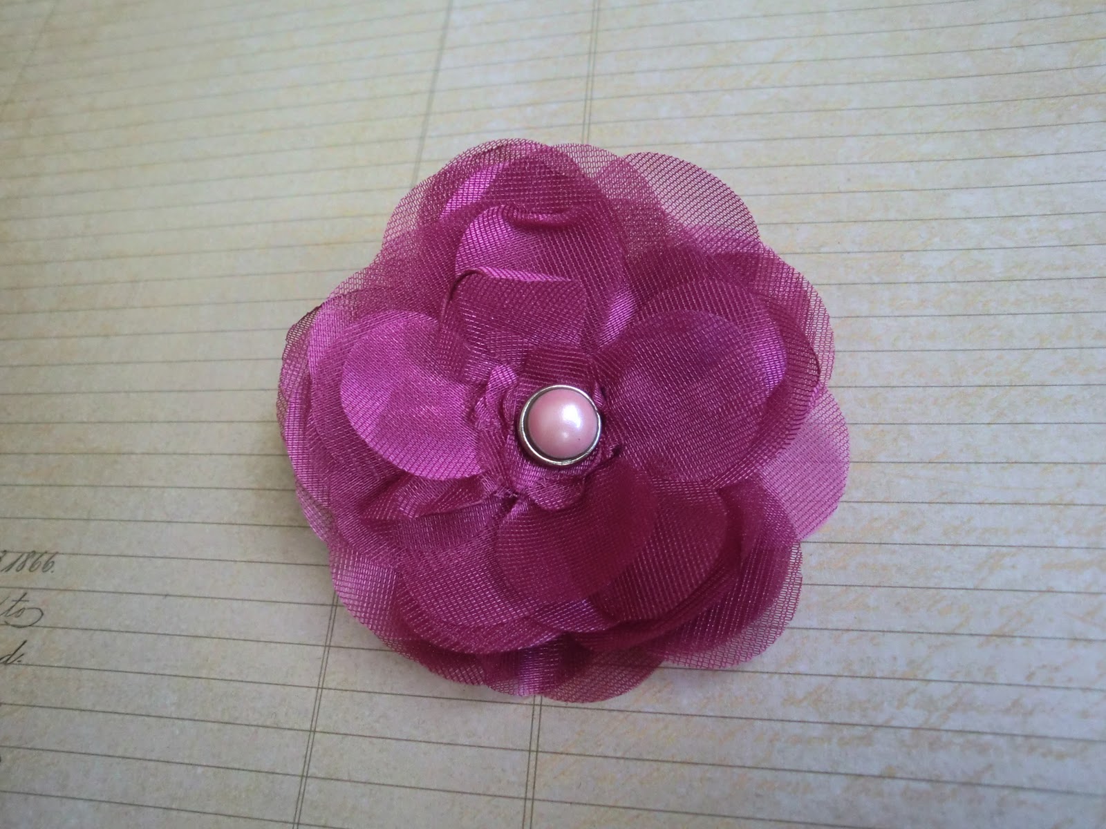 Mil Ideas: Broches de Flores de tul