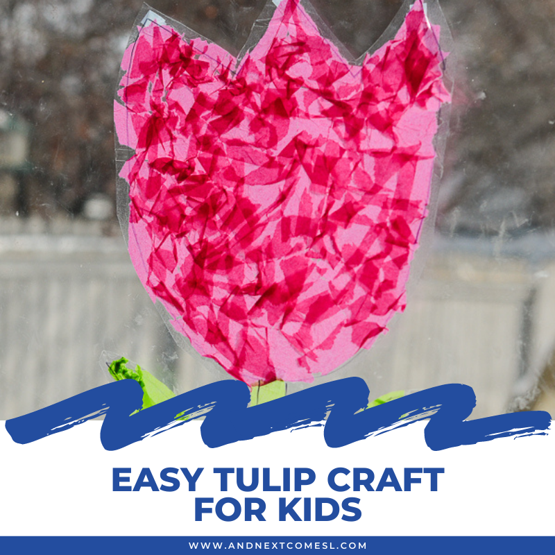 Easy Tulip Craft for Toddlers & Preschoolers | And Next Comes L ...