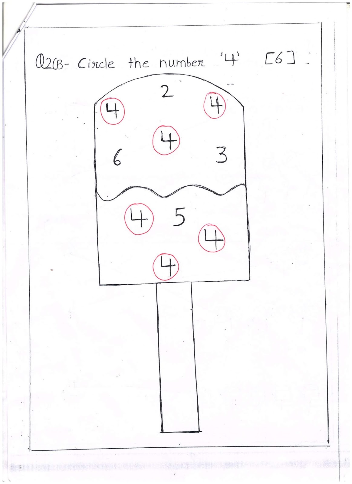 Nursery Unit Test Paper - Maths