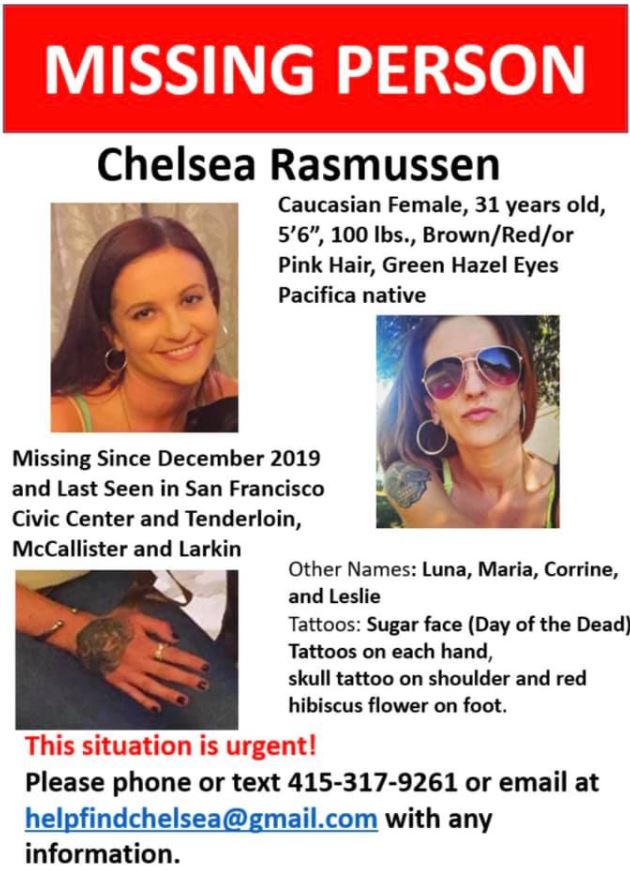 Chelsea Anne Rasmussen -- Missing Since February 2020