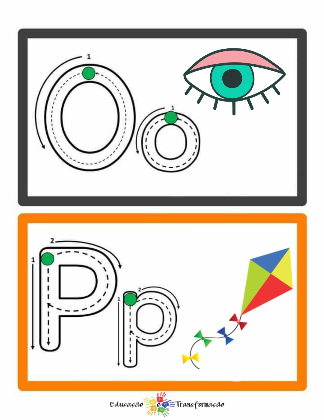 Alfabeto grafomotor Fichas para trabalhar o alfabeto grafomotor ...