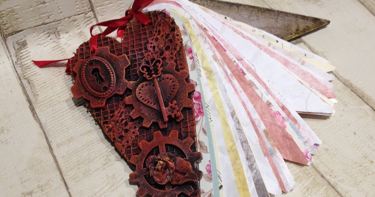 Powertex UK Blog : Mixed Media Steampunk 'Key to my Heart' Journal Project