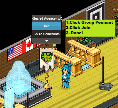 How To: Wear a Group Badge on Habbo.com