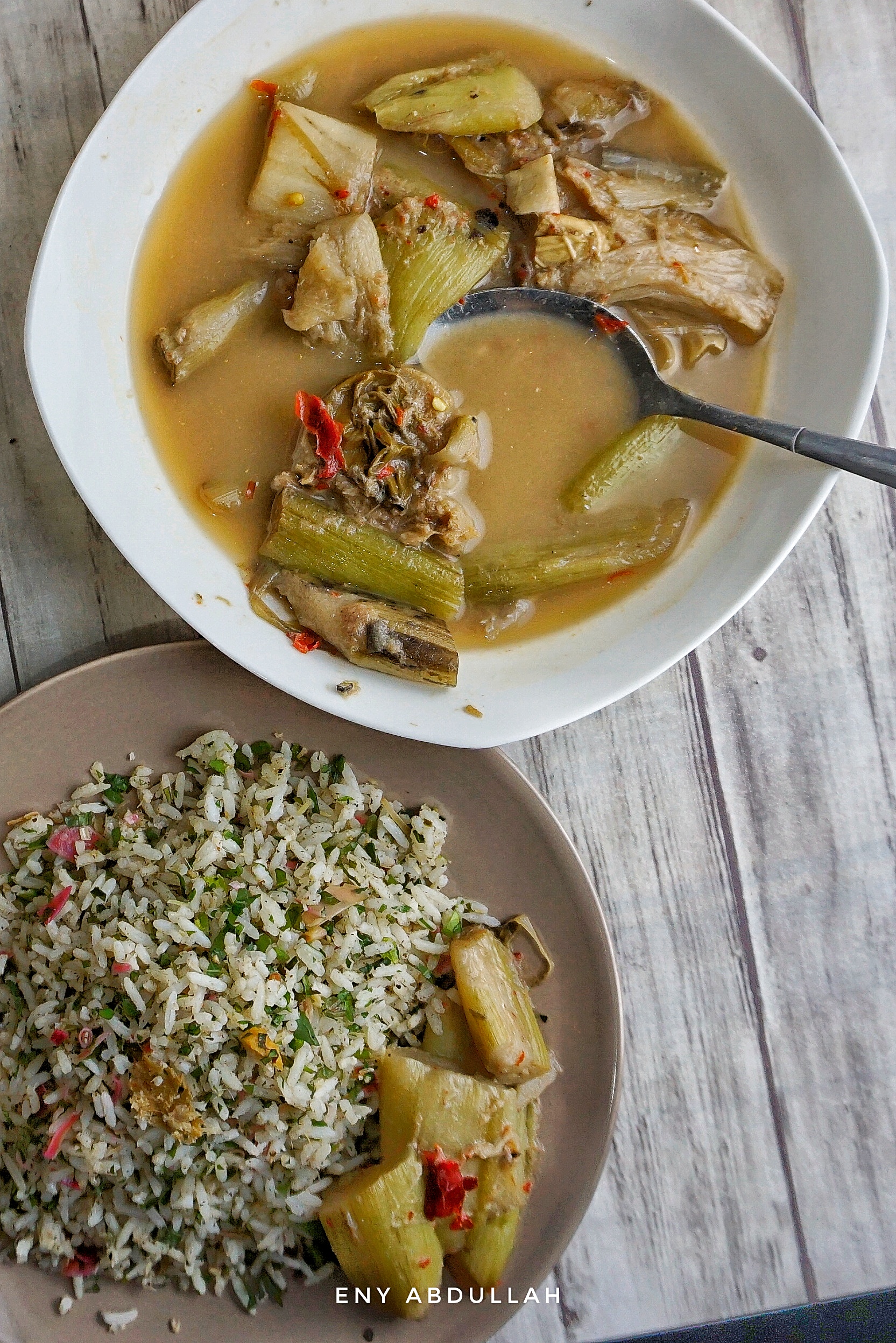 Resepi Nasi Ulam Kedah dan Sayur Keladi