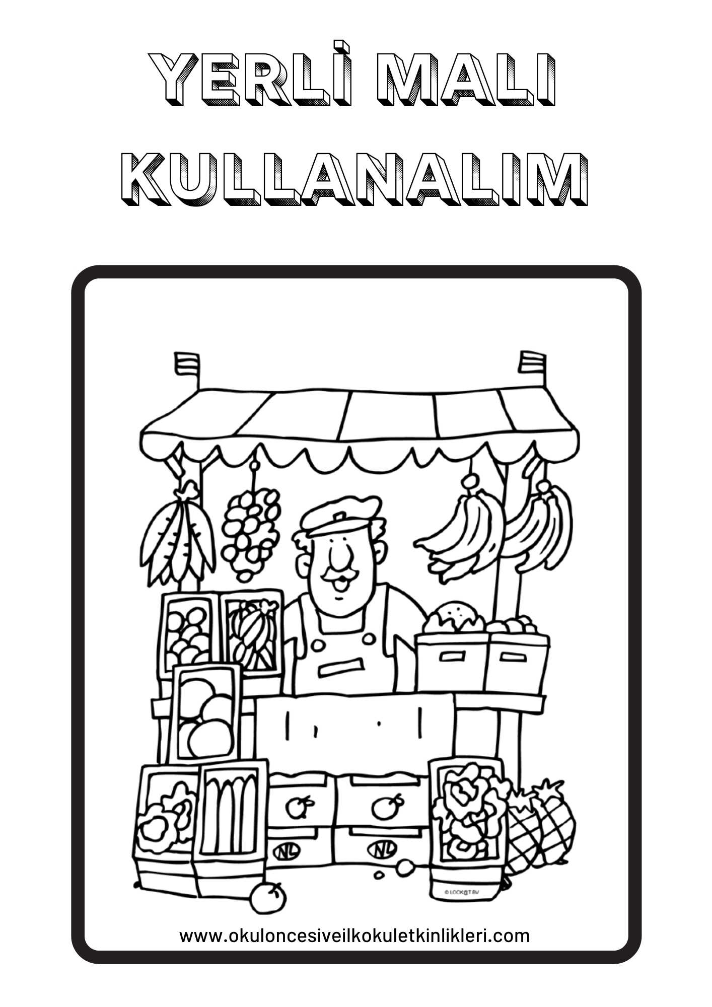 Manav Boyama Sayfaları Yerli Malı Haftası