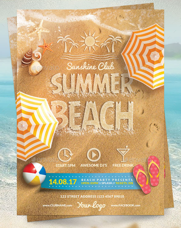 11 Amazing Summer Flyers Templates - graphicbattle