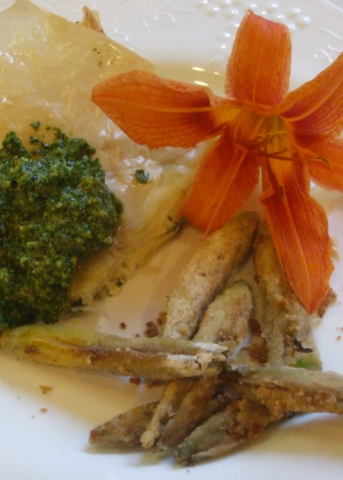 Rosemary's Sampler: Sauteed Day lily Buds