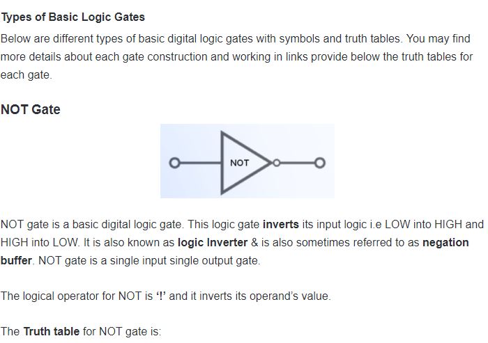 Boolean Logic & Types of Basic Logic Gates?