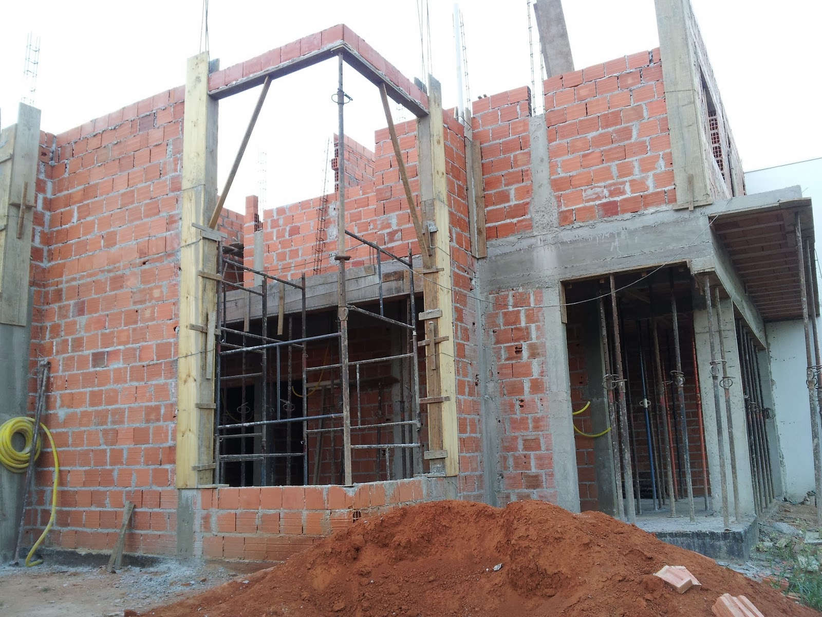 A Construção de Rody e Fábio: 17a/18a Semanas - Paredes/Colunas e Vigas ...