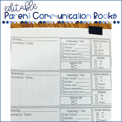 Little Miss Kim's Class: Editable Parent Contact/ Communication Log