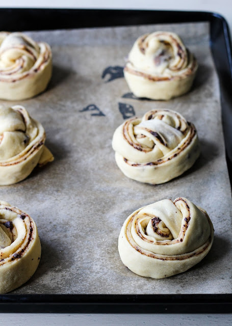 The Spoon and Whisk: Chocolate, Tahini & Honey Cashew Babka Buns