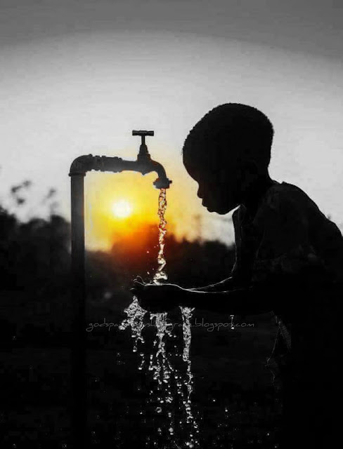 God's Paintbrush of Grace: Pure Water