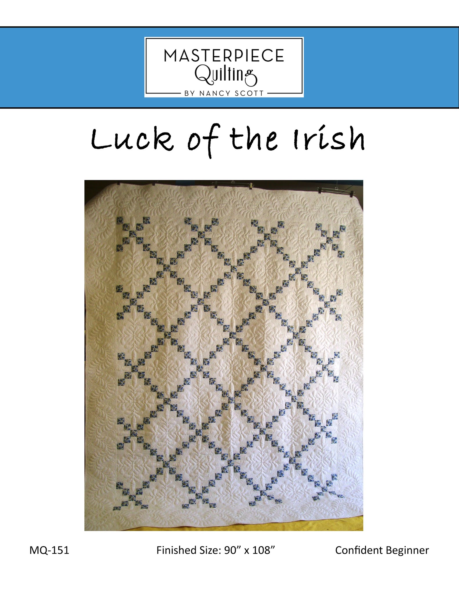 Masterpiece Quilting: The Luck of the Irish - New Pattern Release
