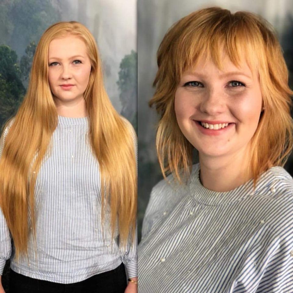 Village Barber Stories: Young girls hair style | Before after images ...