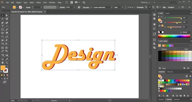 Text Effect in Adobe Illustrator - Adobe Tutorial
