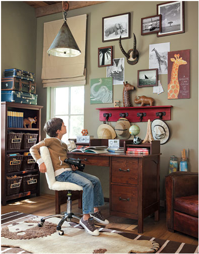 Study Spaces for Young Boys ~ Room Design Ideas