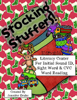 Crayons & Cuties In Kindergarten: Holiday Centers & Candy Cane Word Work!