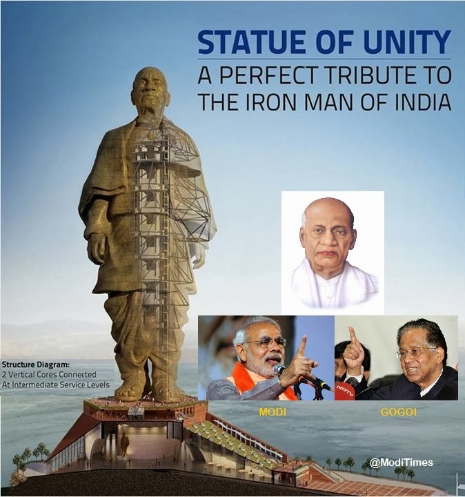 Modi Times: Modi's Statue of Unity project is gaining supports from ...