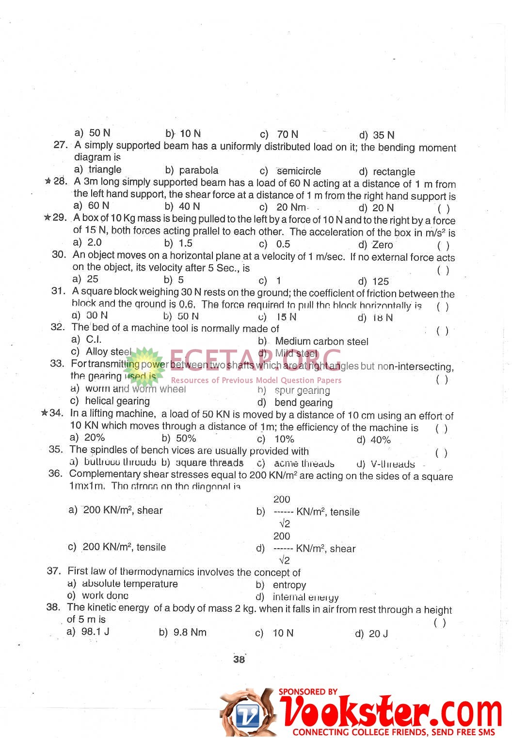 ECETAP - 2016, Previous, Model Papers, Question Papers EEE,ECE,SCE ...