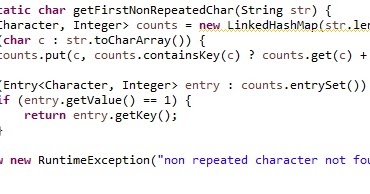 Scrutiny: #Algorithm: Find first non-repeating character from a String