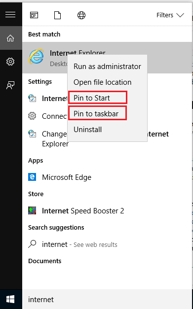 How to Open Internet Explorer (IE) on Windows 10 - eTenders Info