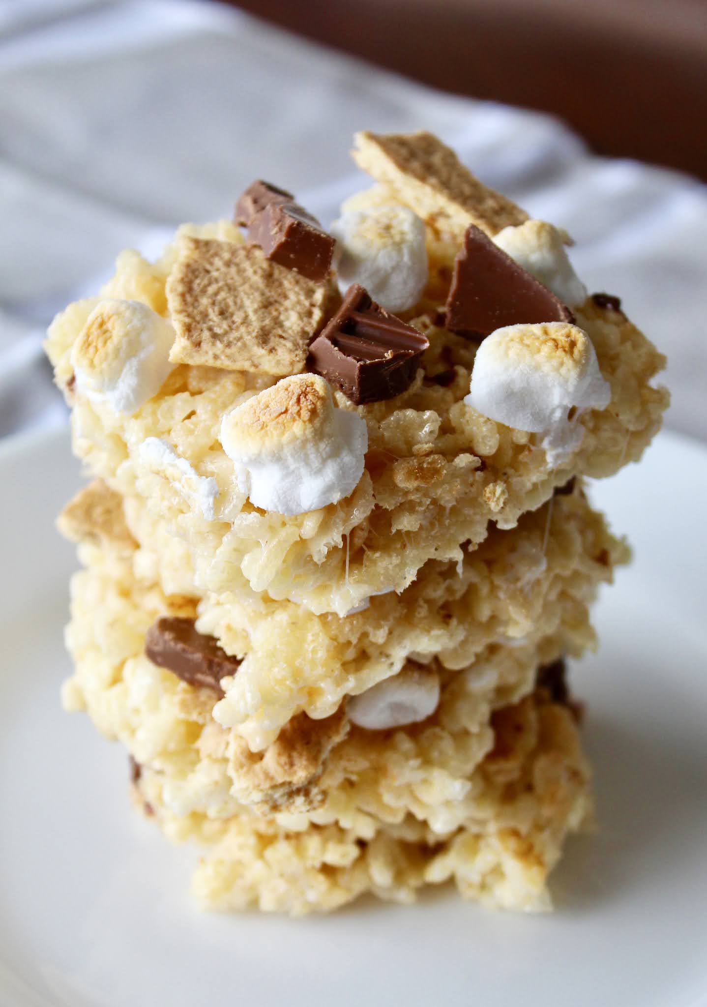 Toasted S'mores Rice Krispies Treats