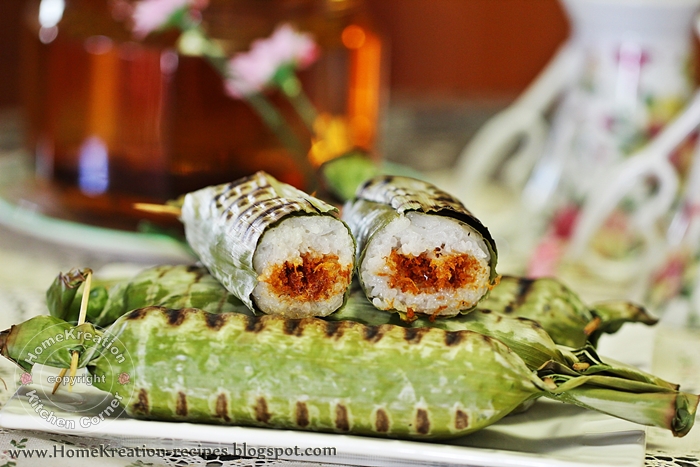 HomeKreation - Kitchen Corner: Pulut Panggang (Grilled Glutinous Rice ...