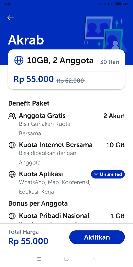 Nah, karena kebutuhan saya hanya untuk kerja dan belajar daring krucil ...