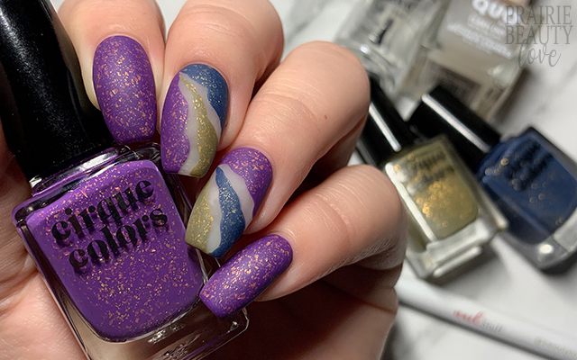 NAIL ART: Speckled Free Hand Negative Space Nails - Prairie Beauty