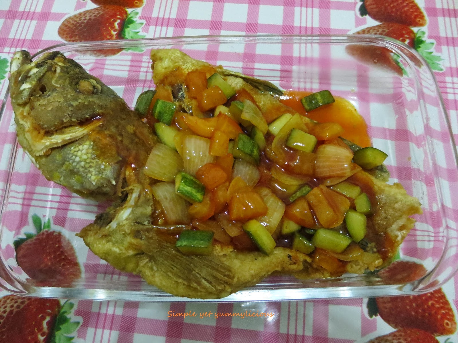 Simple yet yummylicious!: Sweet and sour Garoupa