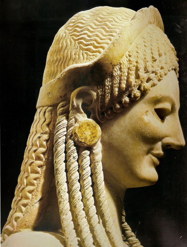 KORÉ DEL PEPLO (Acrópolis de Atenas, hacia 525 a.C.) | GRECIA ETERNA