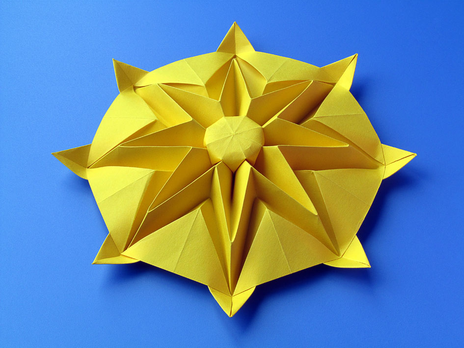 Origami poesie di carta: Sole - Sun