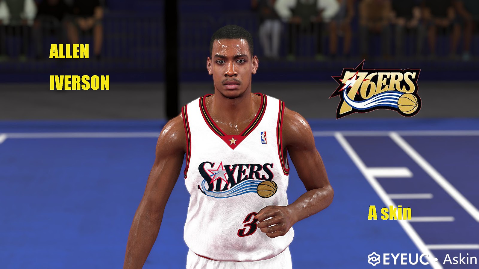 Allen Iverson Cyberface and Body Model Young Version by Askin [FOR 2K20]