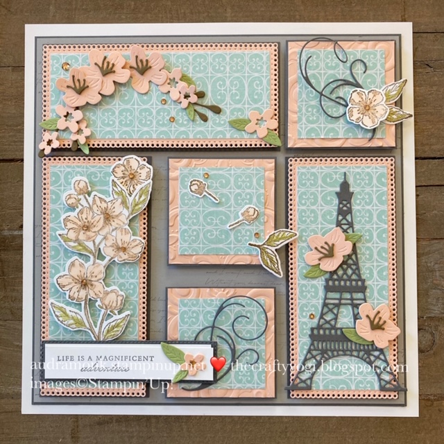 the crafty yogi: Spring Sampler with the Parisian Blossoms Suite