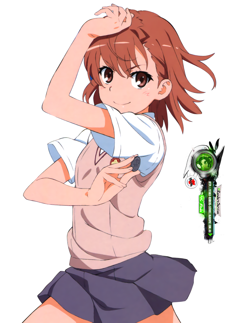 Railgunmisaka Mikoto Kakoii Railgun Pose Hd Render Ors Anime Renders