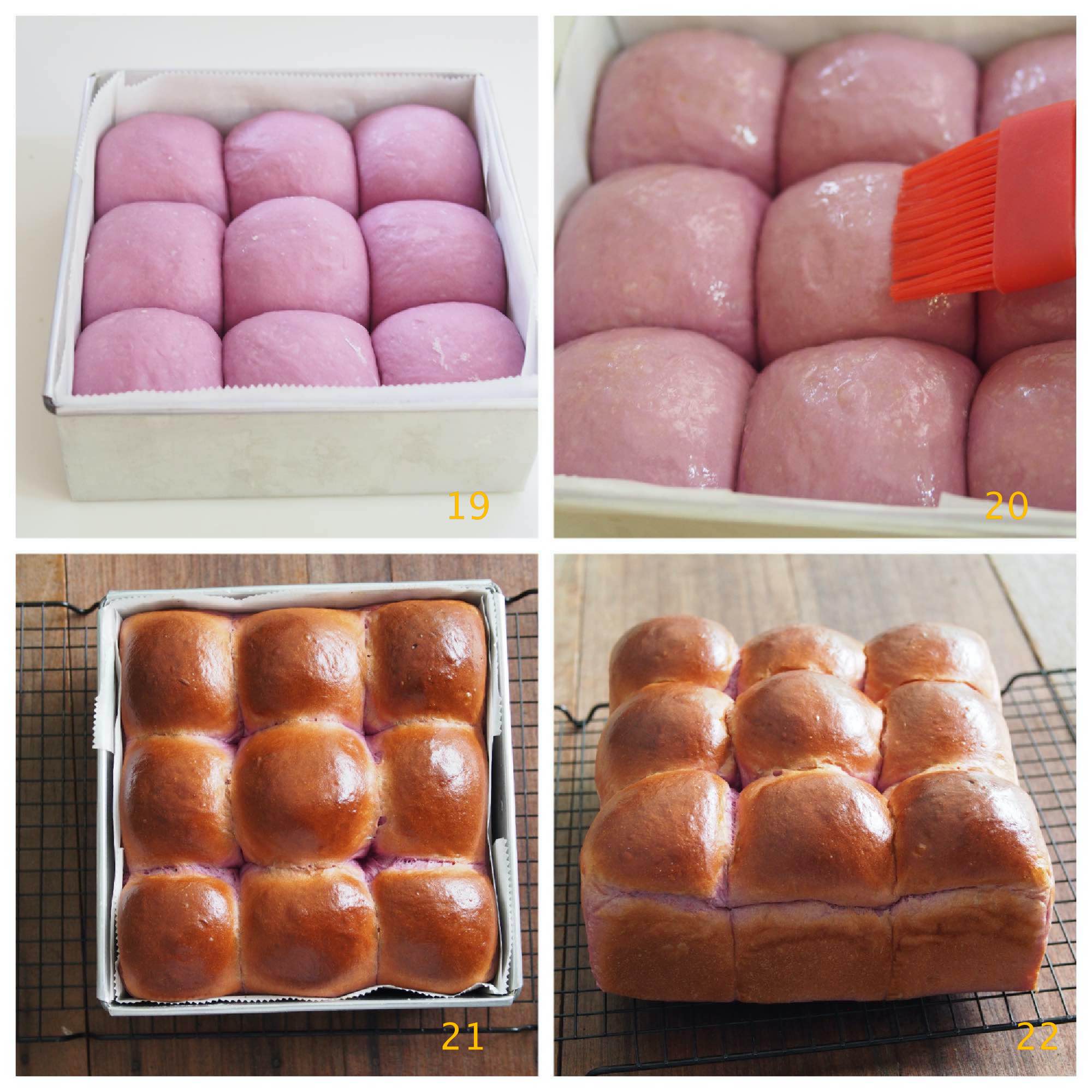 Purple Sweet Potato Buns - BAKE WITH PAWS