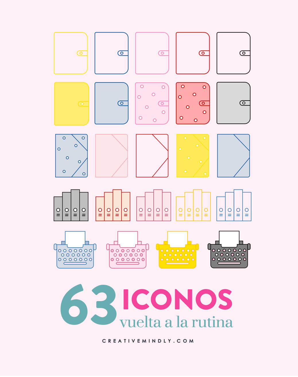 Creative Mindly: Iconos y fondos para organizar tu ordenador Creative Mindly: Iconos y fondos para organizar tu ordenador