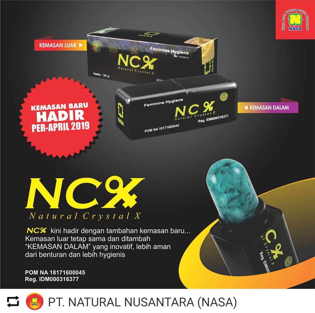 Crystal X menjadi NCX | Obat Keputihan pada Wanita dari Nasa | Crystal-x