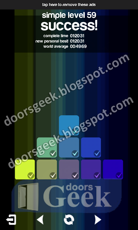 Blendoku [Simple] Level 59 ~ Doors Geek