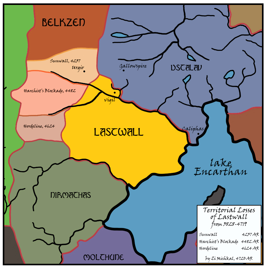 Lost Atlases: Territorial Losses of Lastwall map